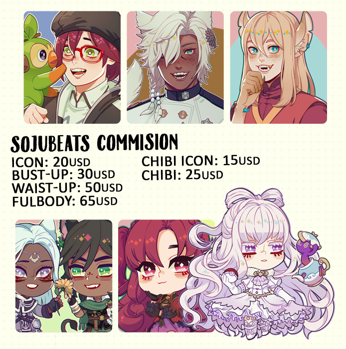 Soju on Twitter: "[RTs are very much appreciated ] Updated my comms with more options~ If ...