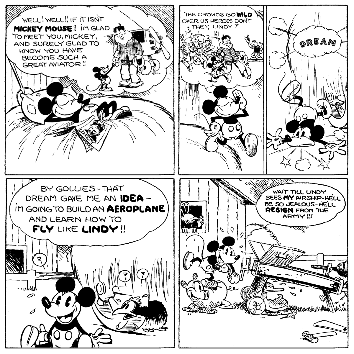 alquiler Ceniza barbería first mickey mouse comic strip abrigo impactante Rebaja