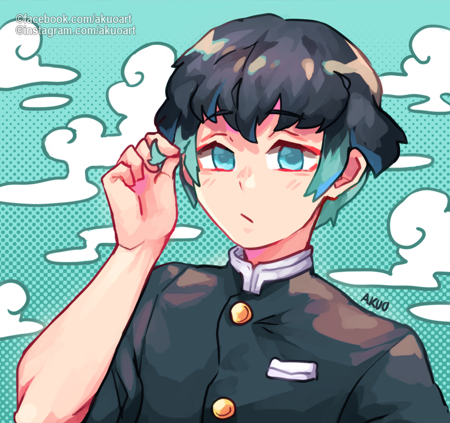 鬼滅の刃「Short Hair Muichiro doodle ️ ️ #kimetsun」|🪸Magical Akuo🪸のイラスト