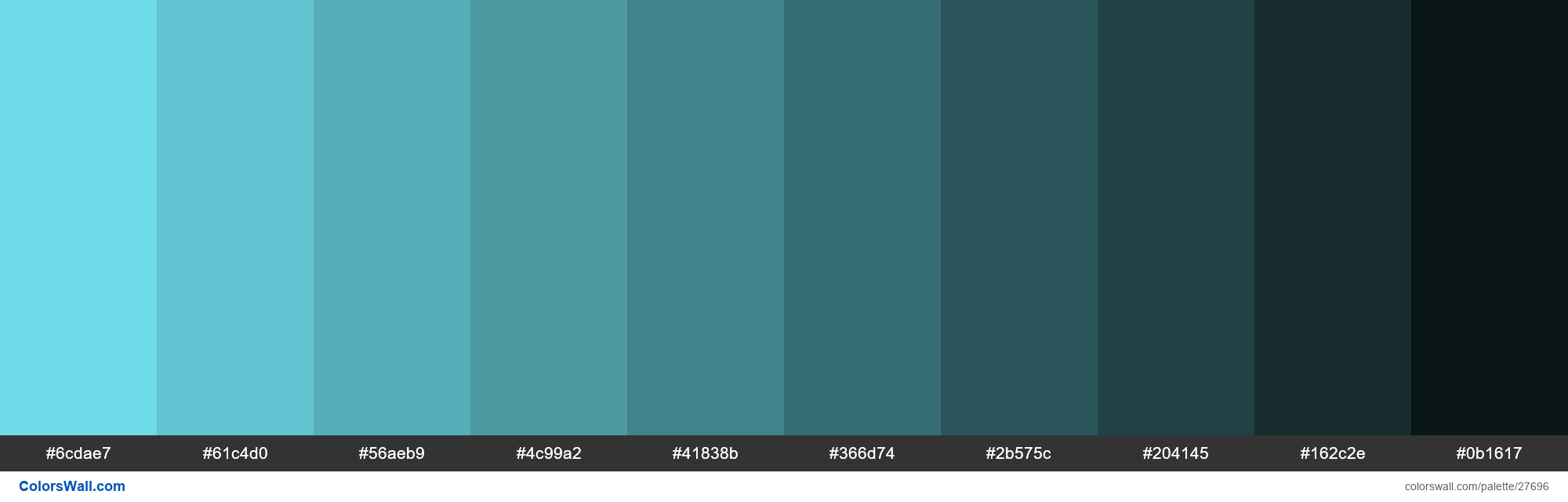 Turquoise Blue Color Palette