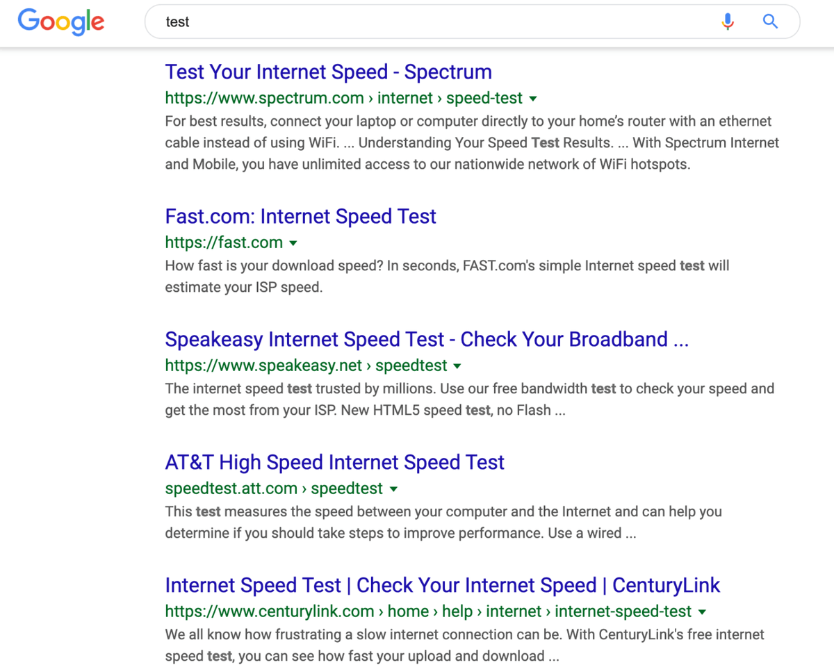Centurylink Speed Test Servers