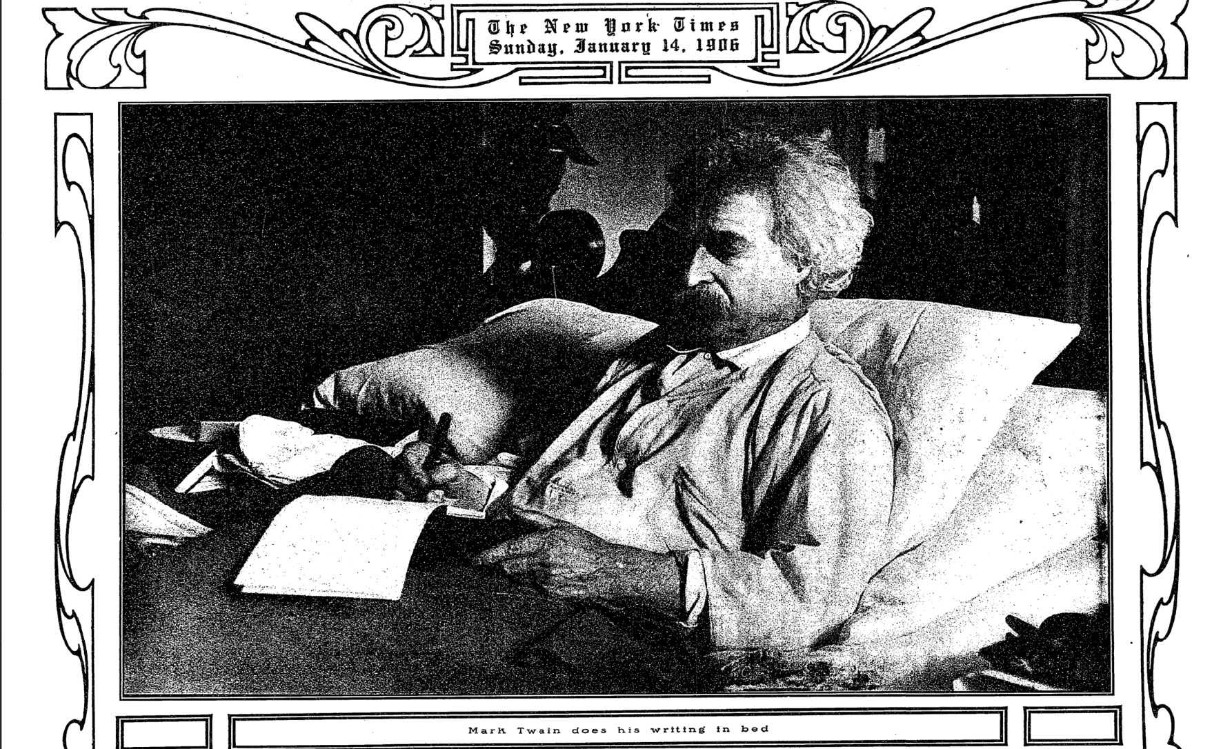 Mark Twain Writing