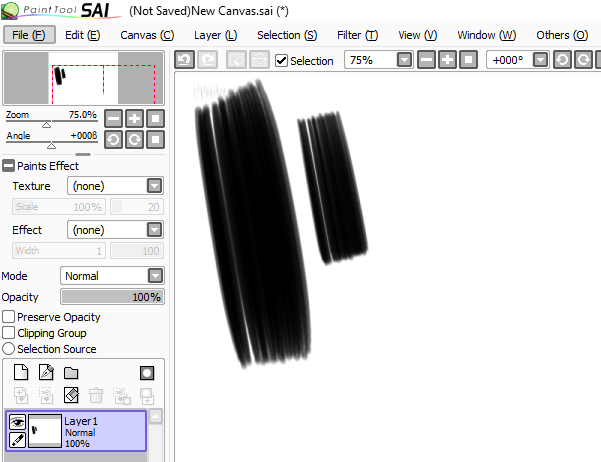 Paint tool sai textures brush flat - bpopl