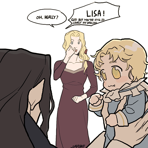 「i also drew fanart of Q, really excited to see him again 」SARDINEの漫画