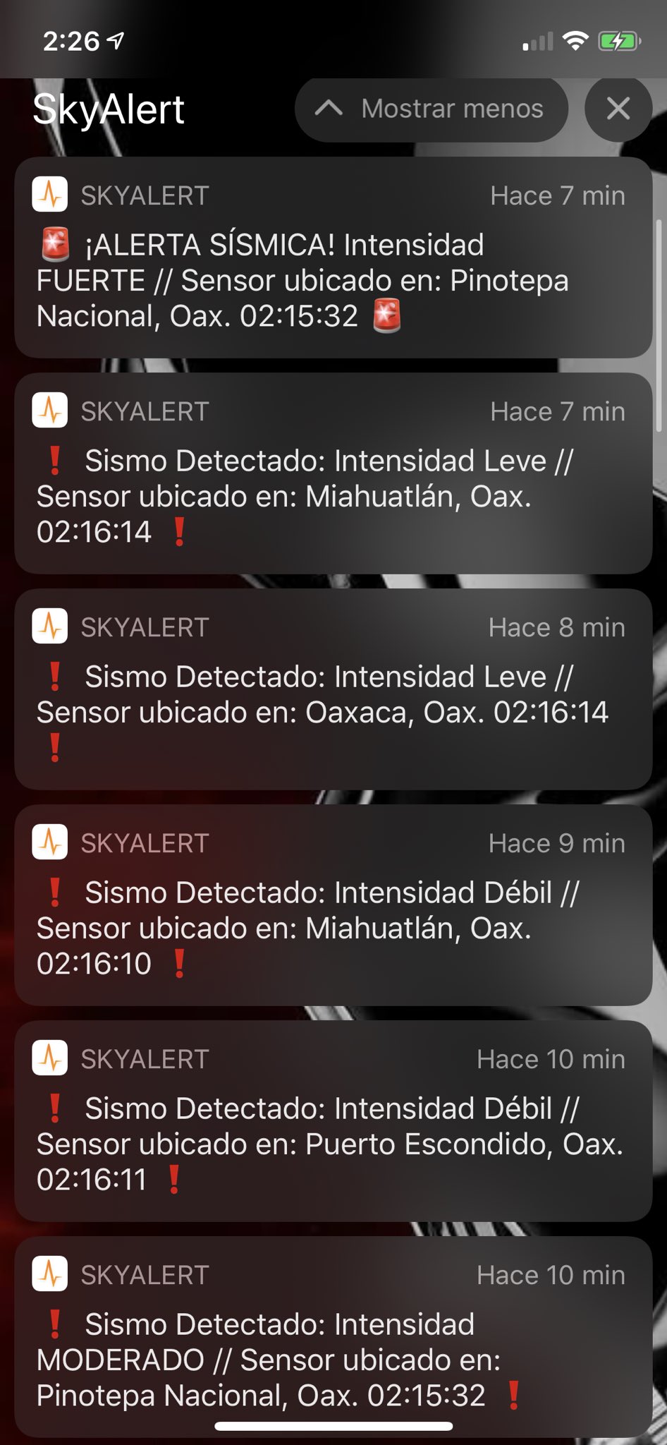 MabrahaM on Twitter: "En SkyAlert lo marcó fuerte #Sismo 😤😤😤…