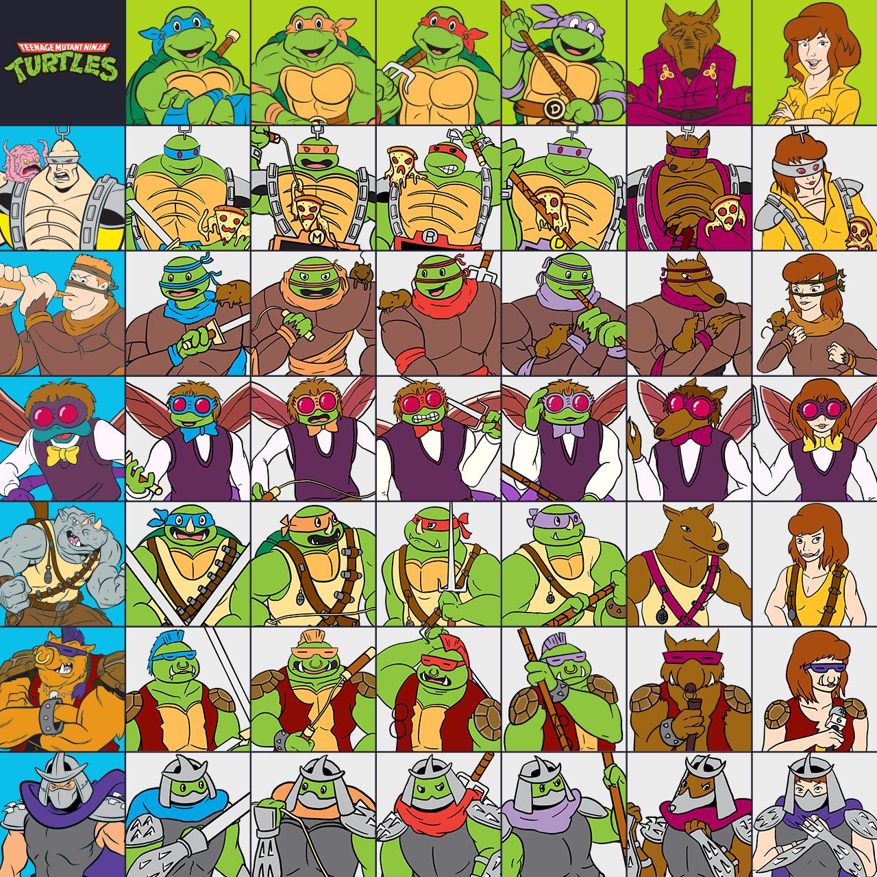 Ninja Turtles Without Mask