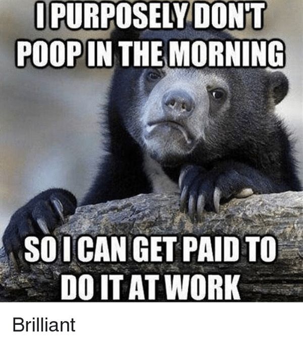 Pooping At Work Meme