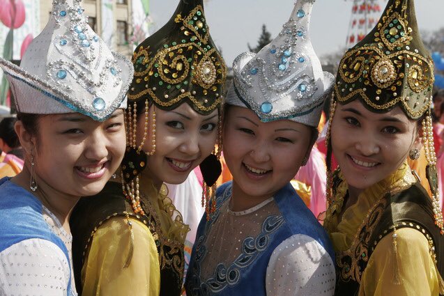 Traditional Kazakh People