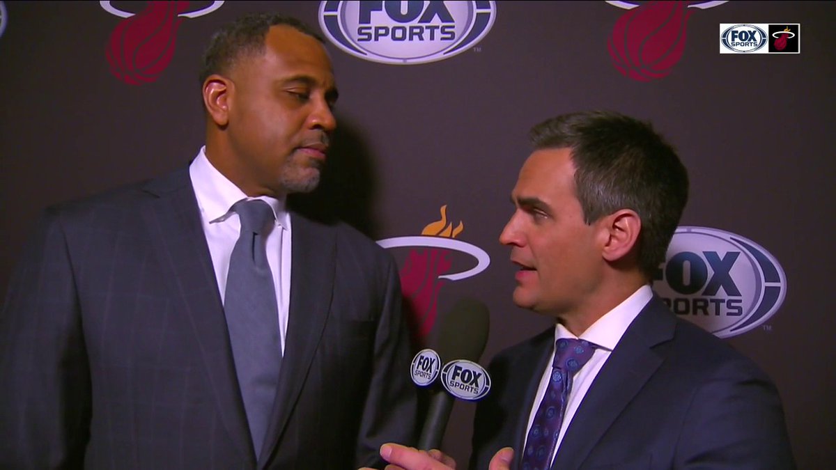 .MiamiHEAT Assistant Coach Malik Allen talks the Heat's first half and ...