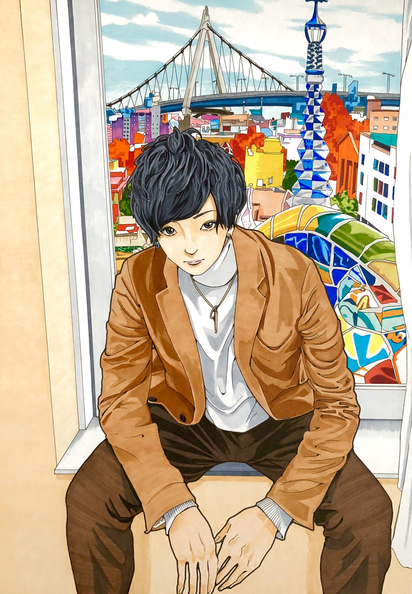 RYUTA・T @NFT参戦中 on Twitter: "完成しました！ 今回は海外旅行に訪れた若者です。 #絵描きさんと繋がりたい #春の創作クラスタフォロー祭り #私の絵柄が性癖に刺さる人 ...