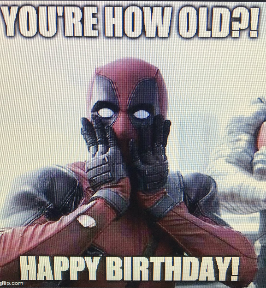 Happy Birthday Deadpool Memes 1) Birthday AI Generated Card Smoked