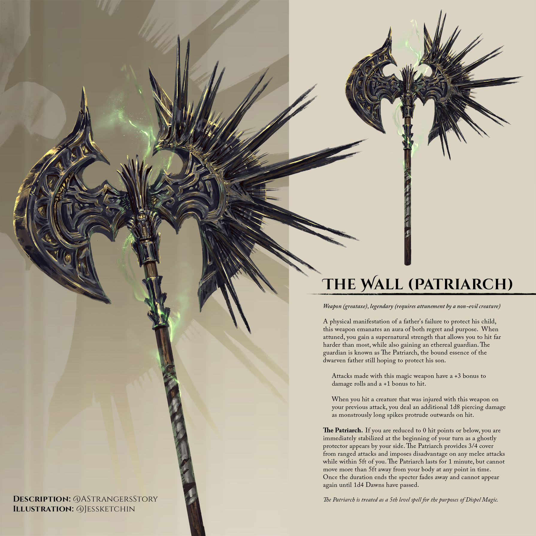 Fantasy Weapon Concept Art