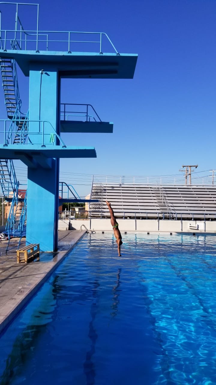 Olympic Diving Board Side View