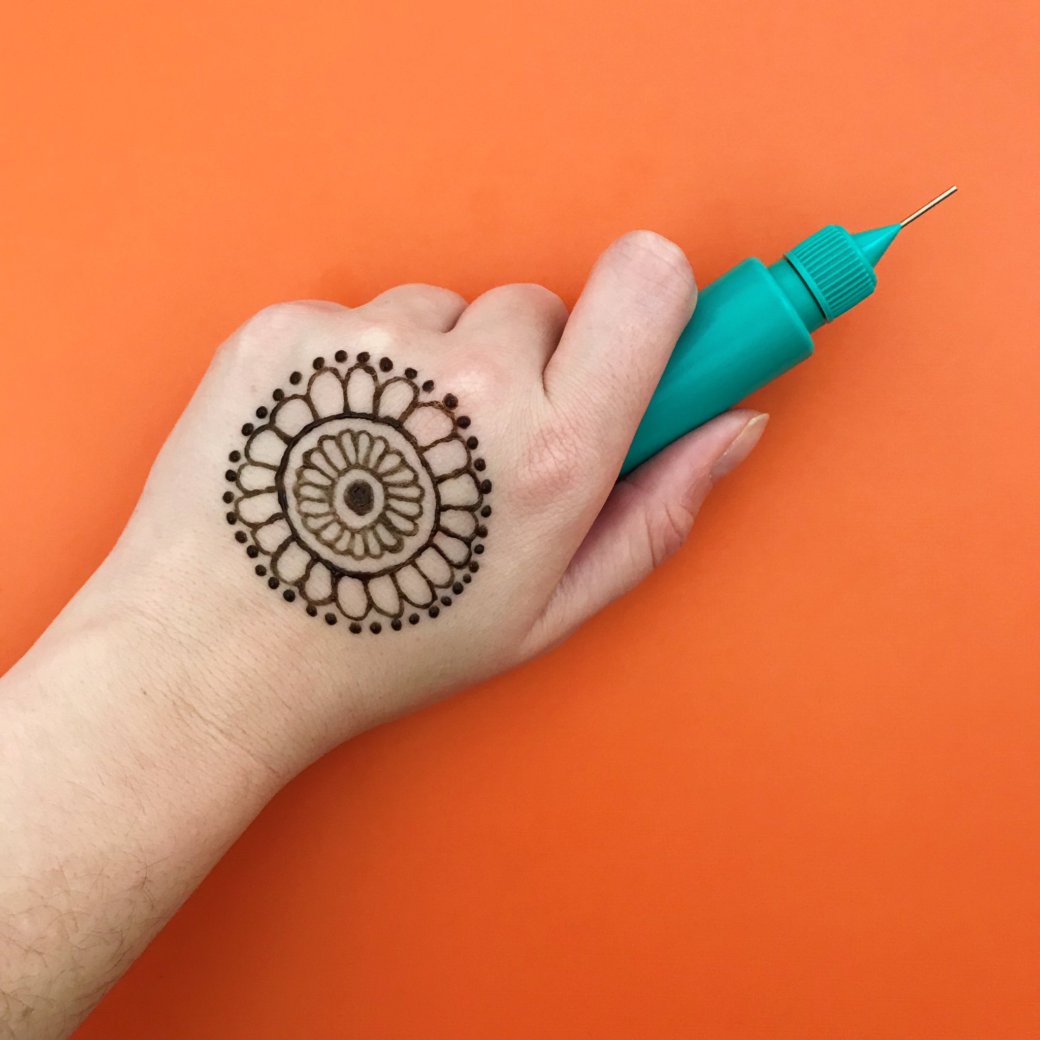 Henna Mandala On Back