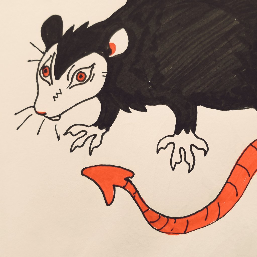 Evil Rats Drawing
