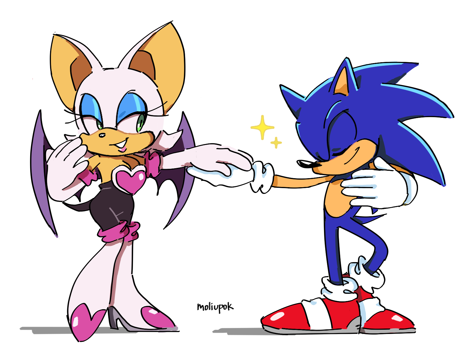 Sonic And Rouge In Love