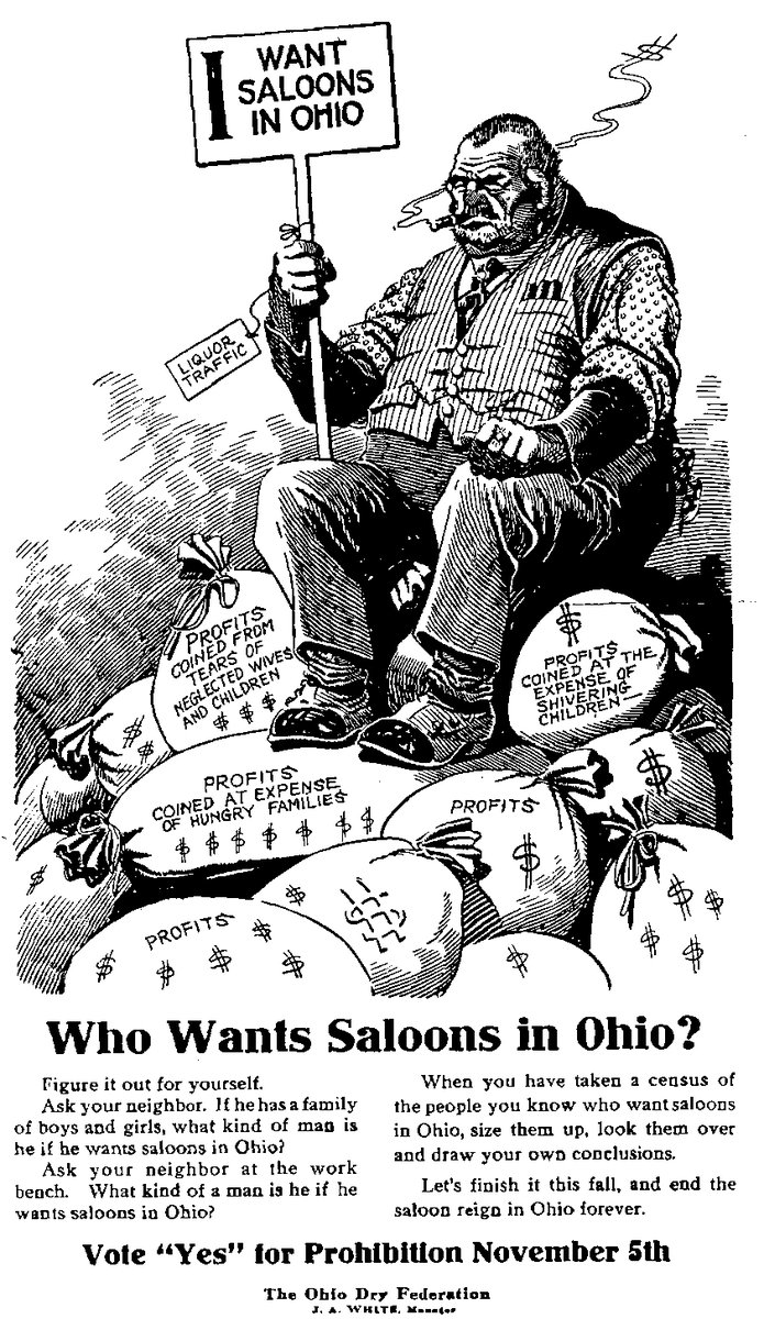 Thread by @cjsnowdon: 1/ Prohibition began 100 years ago. Here is some ...