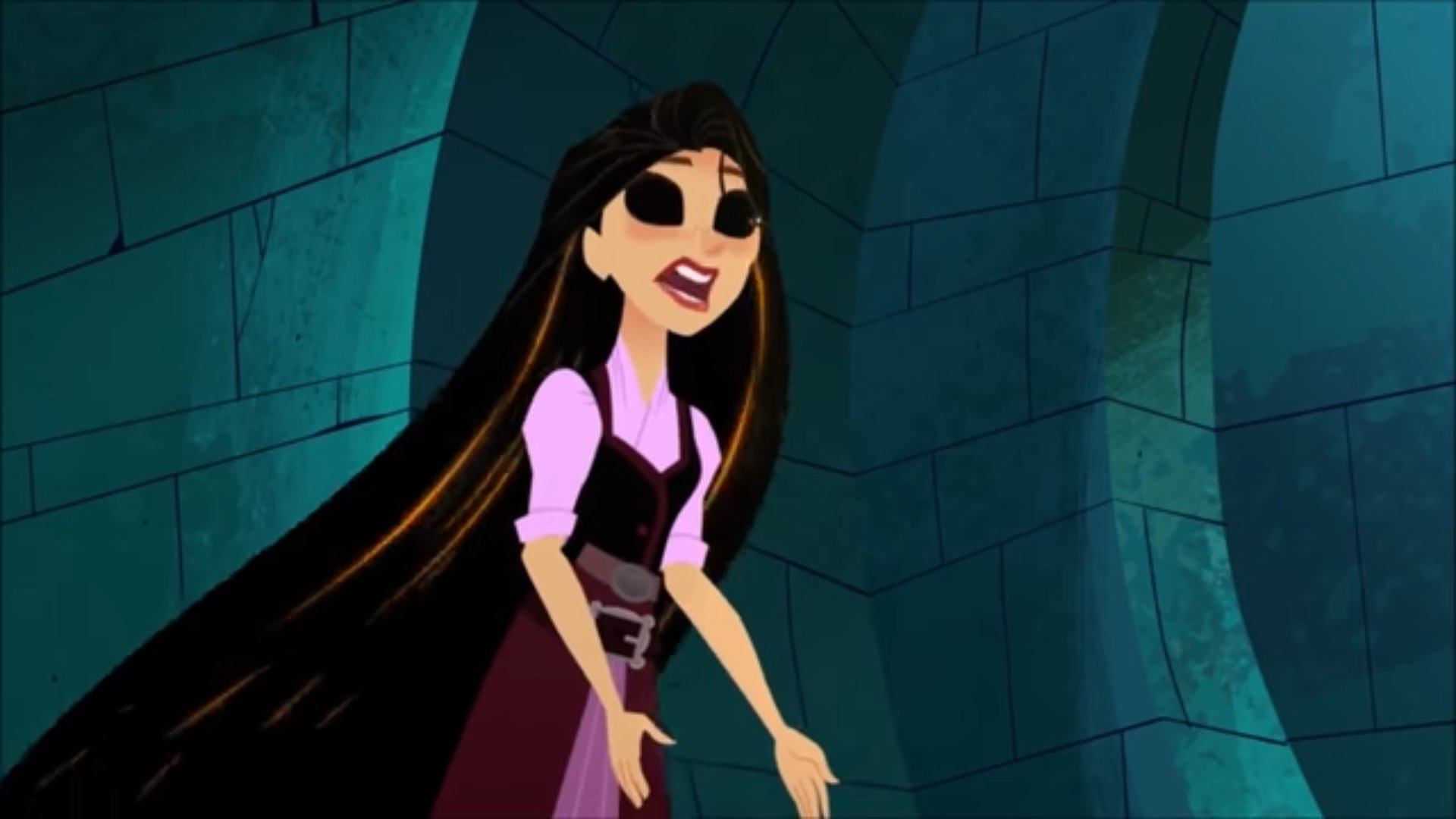 Anime Rapunzel With Black Hair