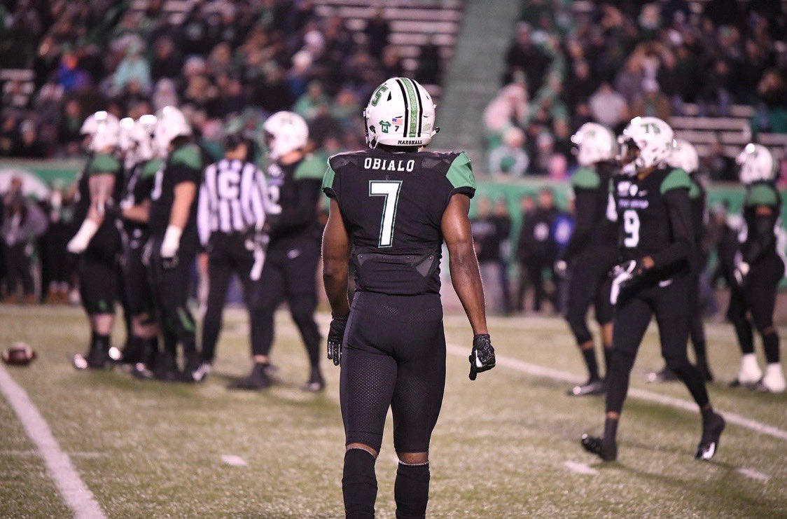 Marshall WR Obi Obialo to grad transfer : r/CFB