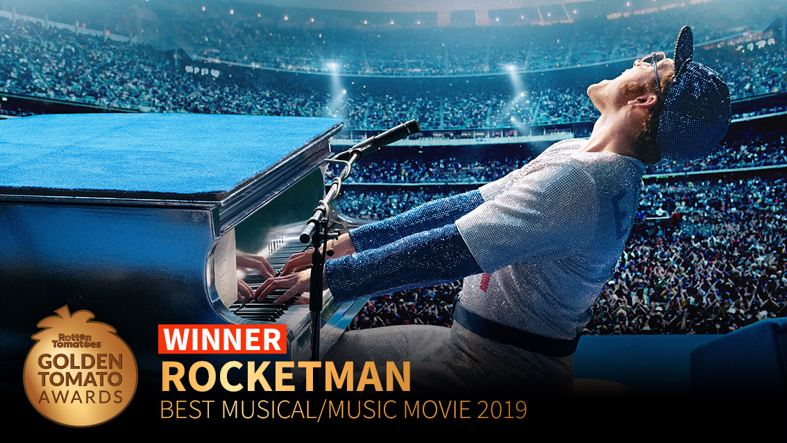 Rotten Tomatoes on Twitter: "#Rocketman wins the #GoldenTomato Award for Best-Reviewed Musical ...