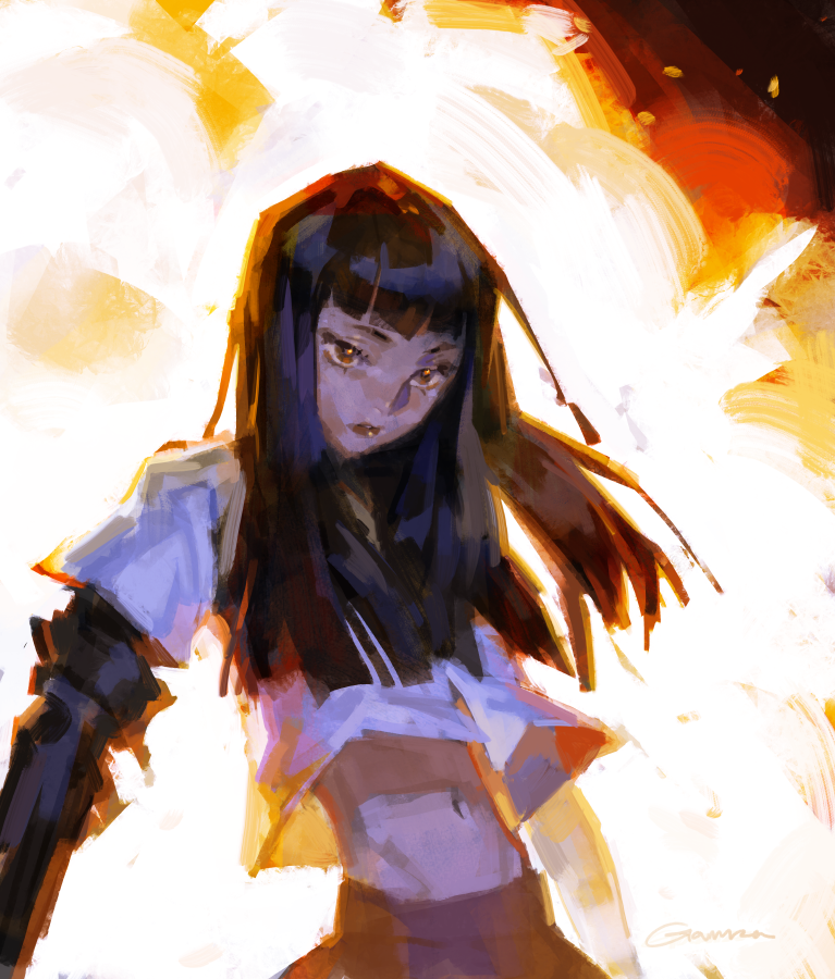 「평소 안하던 방식에 자주 안쓰는 브러쉬섞어서 낙서. 재밌다ㅋㅋㅋ 」|VOD강의 런칭⭐GAMZAのイラスト