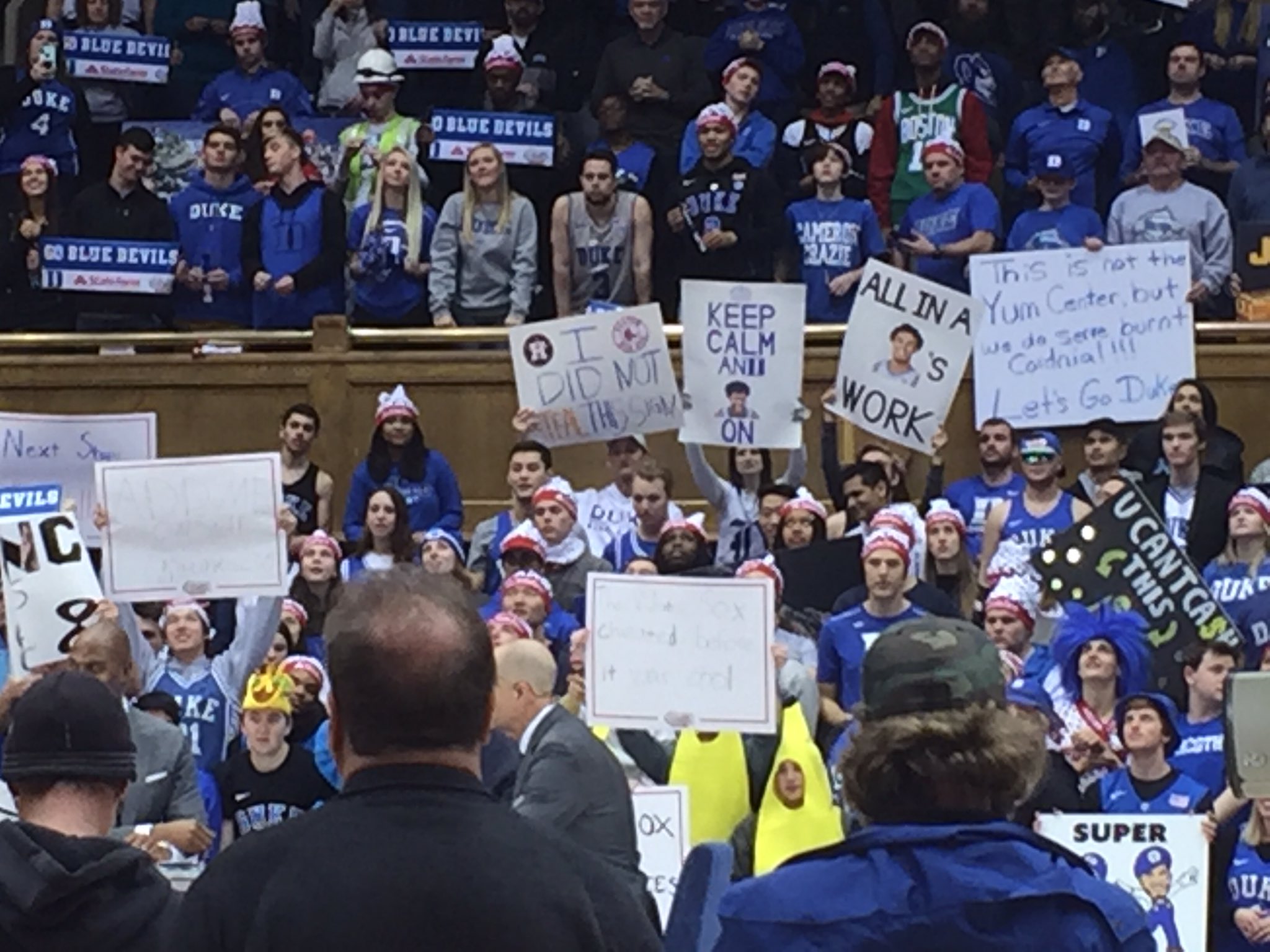 College Basketball Fan Signs