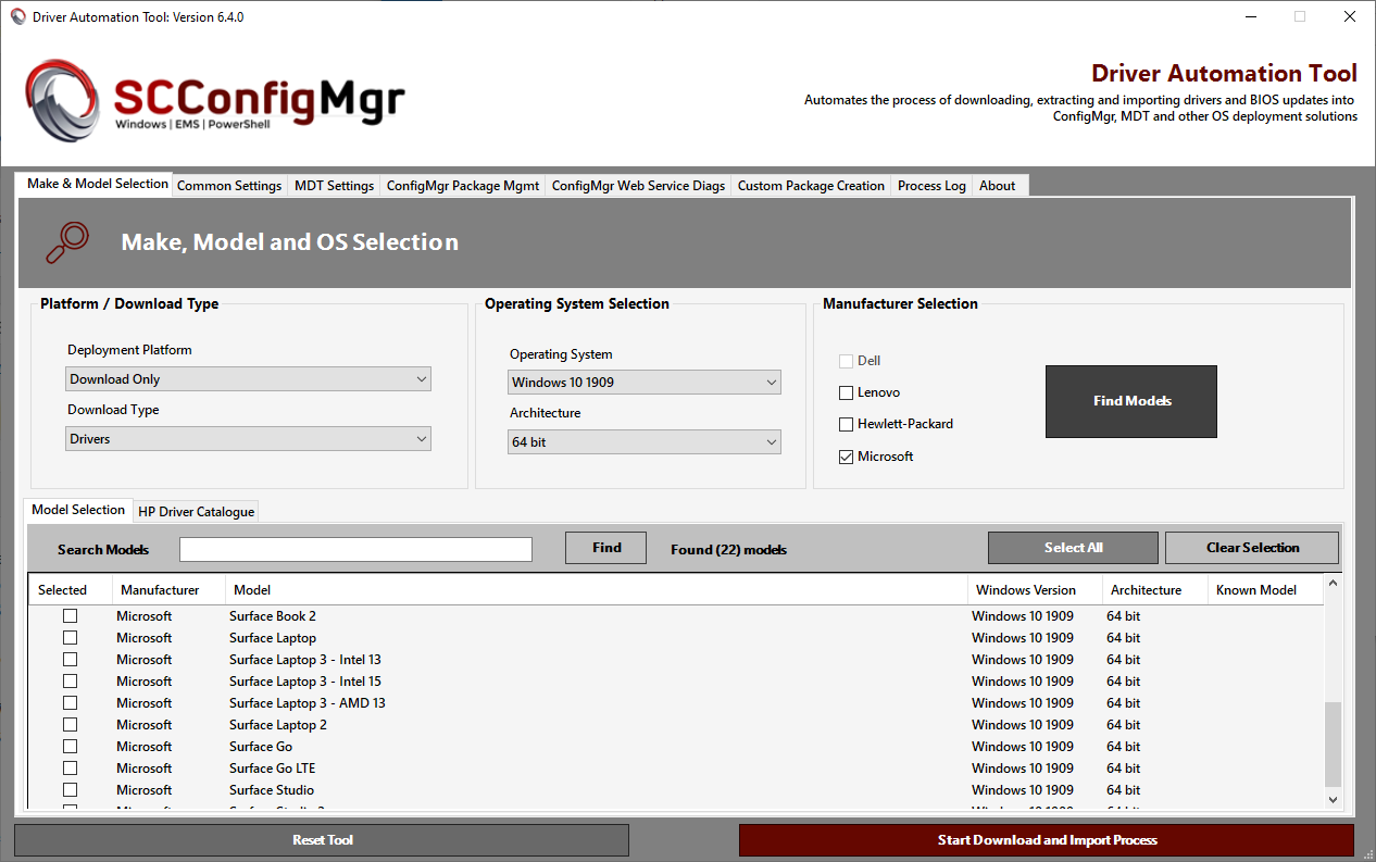 MSEndpointMgr on Twitter: "From the archives: Driver Automation Tool – Version 6.4.0 Released ...