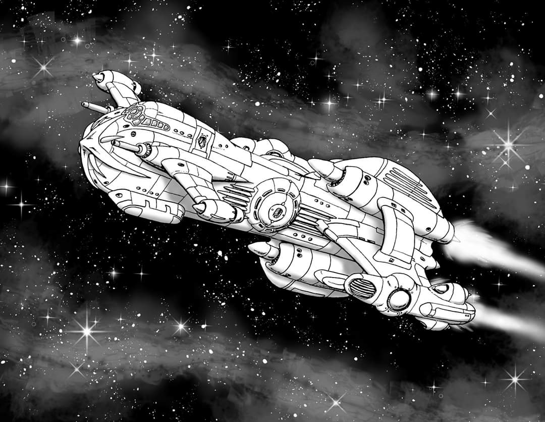 Dieselpunk Spaceship