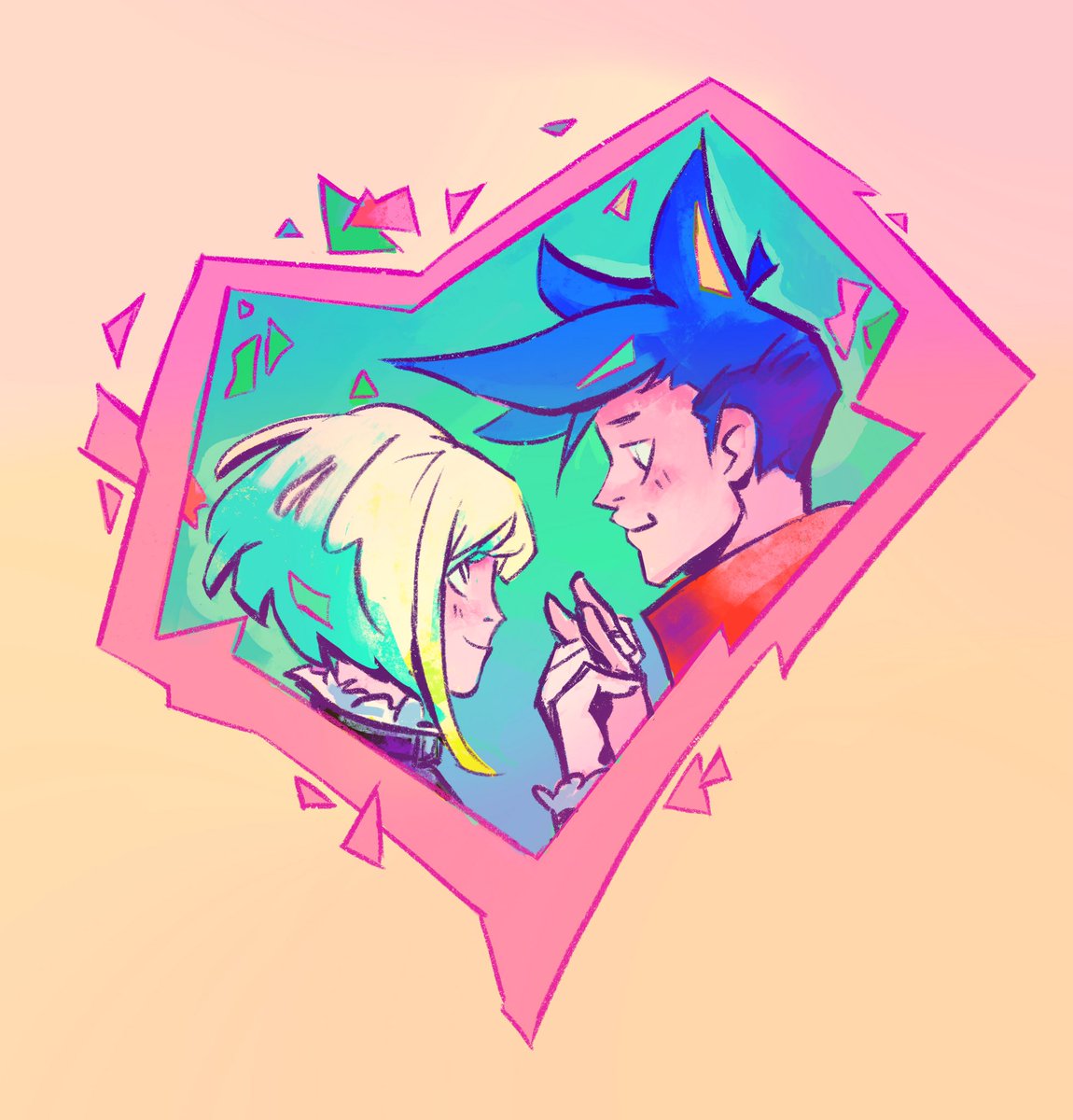 「soon go be stickor ?? #galolio #promare 」|milu⁷ (•ㅅ•) 🌱のイラスト