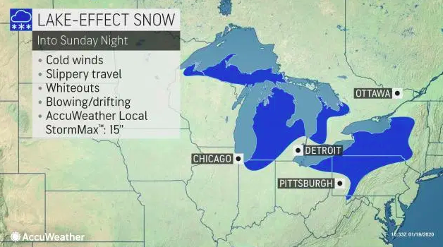 A blast of brutal cold across the Great Lakes and Northeast will be ...