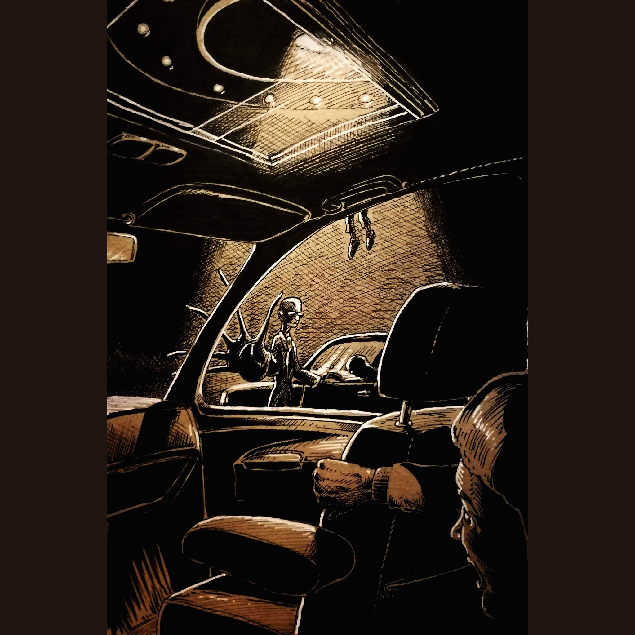 Ufo Abduction Drawing