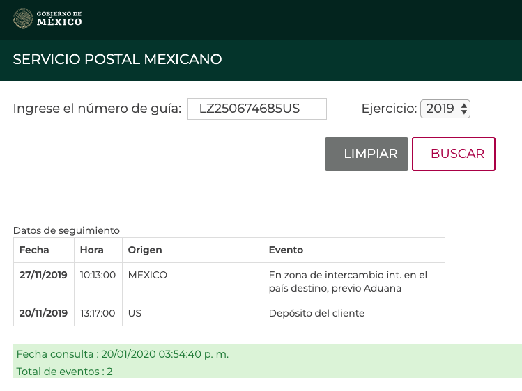 desinfectar Instantáneamente Honorable envios ordinarios correos de ...