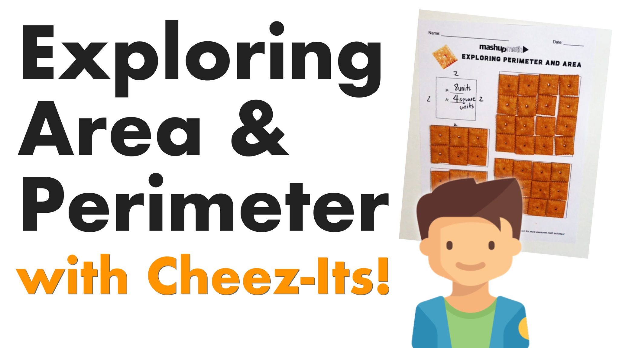 Mashup Math on Twitter: "Using Cheez-Its to teach Area and Perimeter (w ...