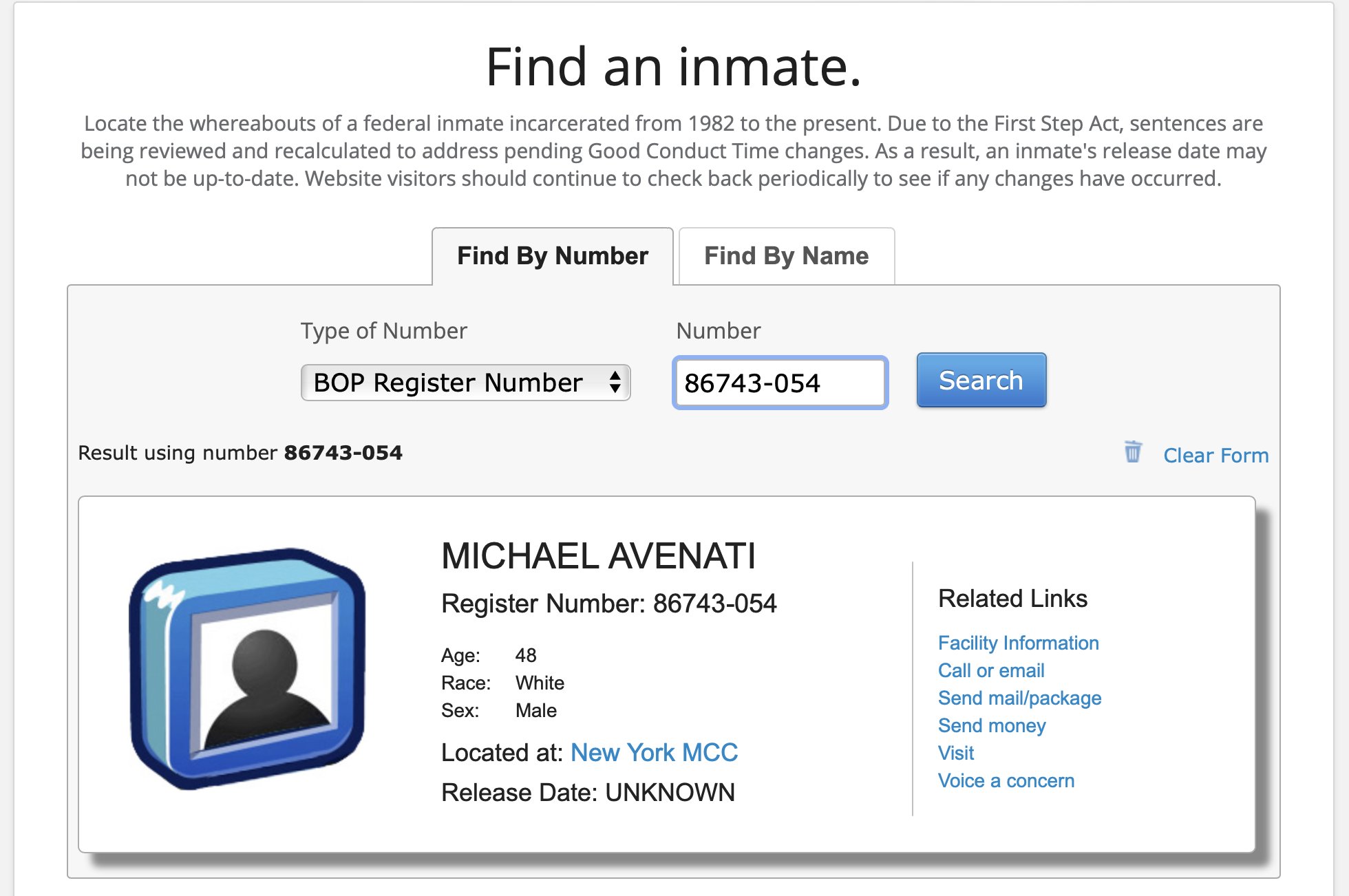 Federal Inmate Finder A Guide To Inmate Searches
