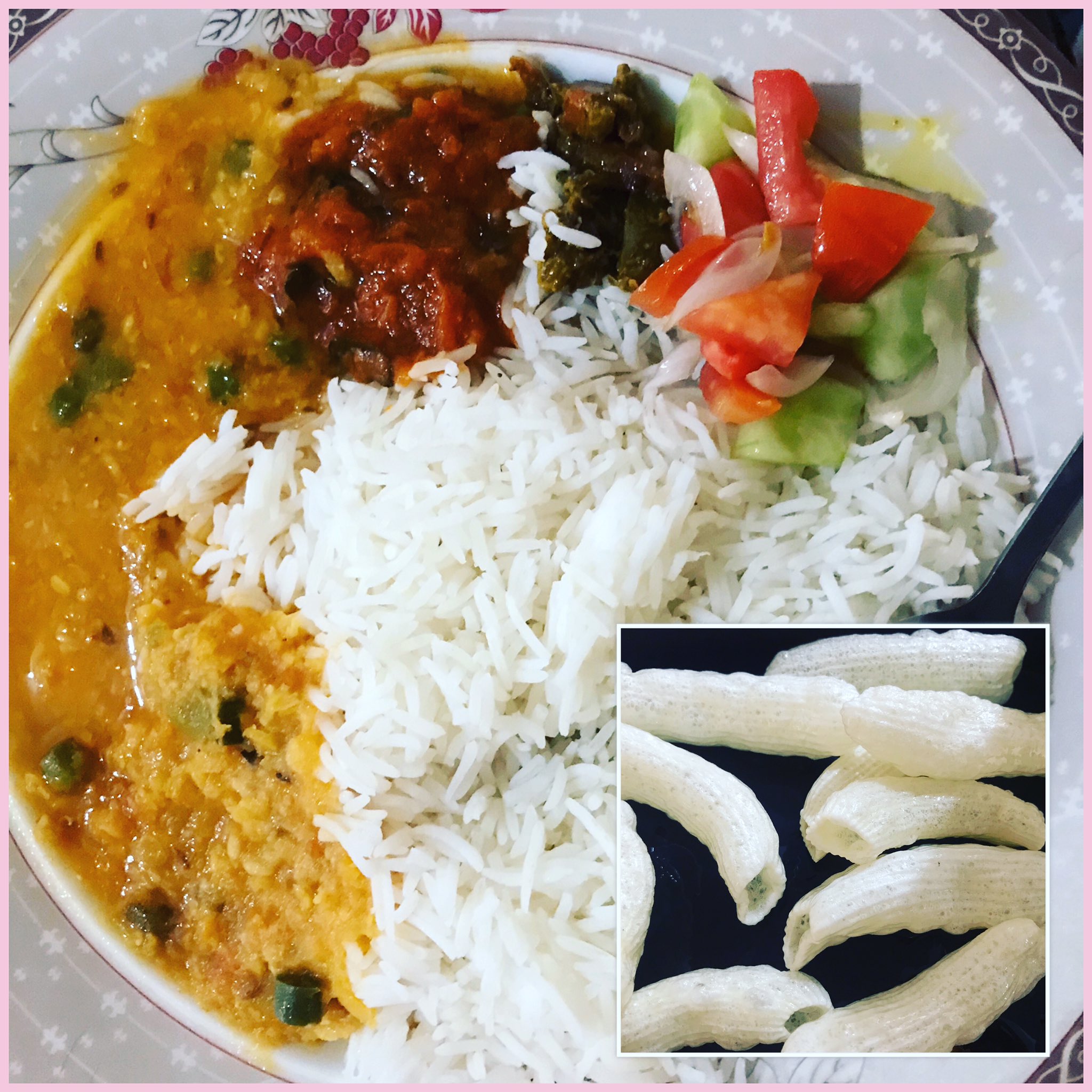 Dal Chawal And Salad