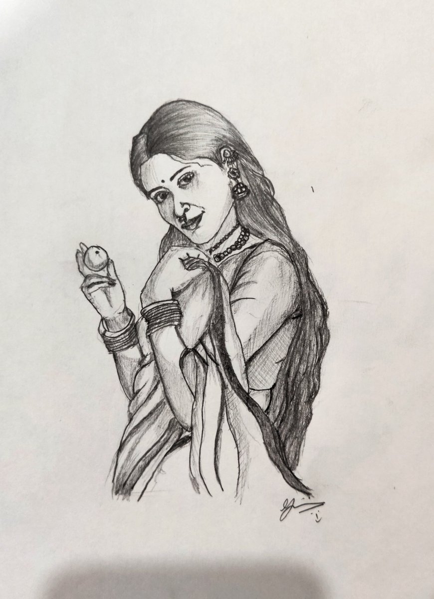 Ravi Varma Pencil Drawings