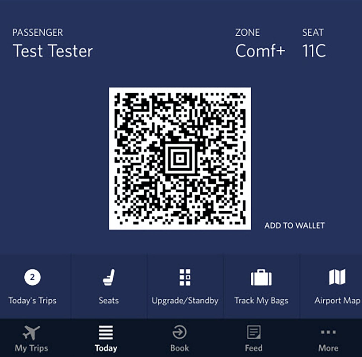 Delta Mobile Boarding Pass