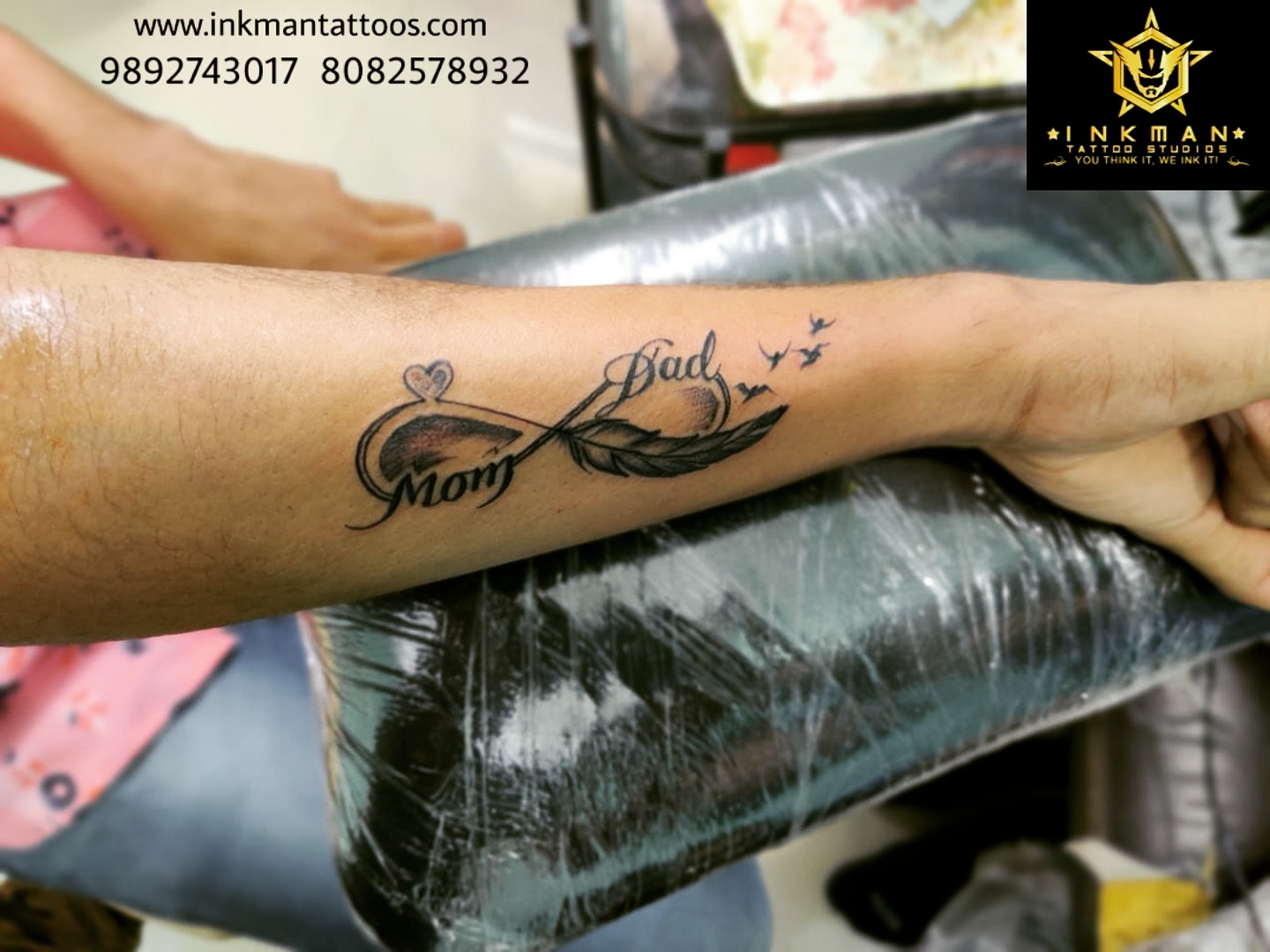 Family Infinity Tattoo Men