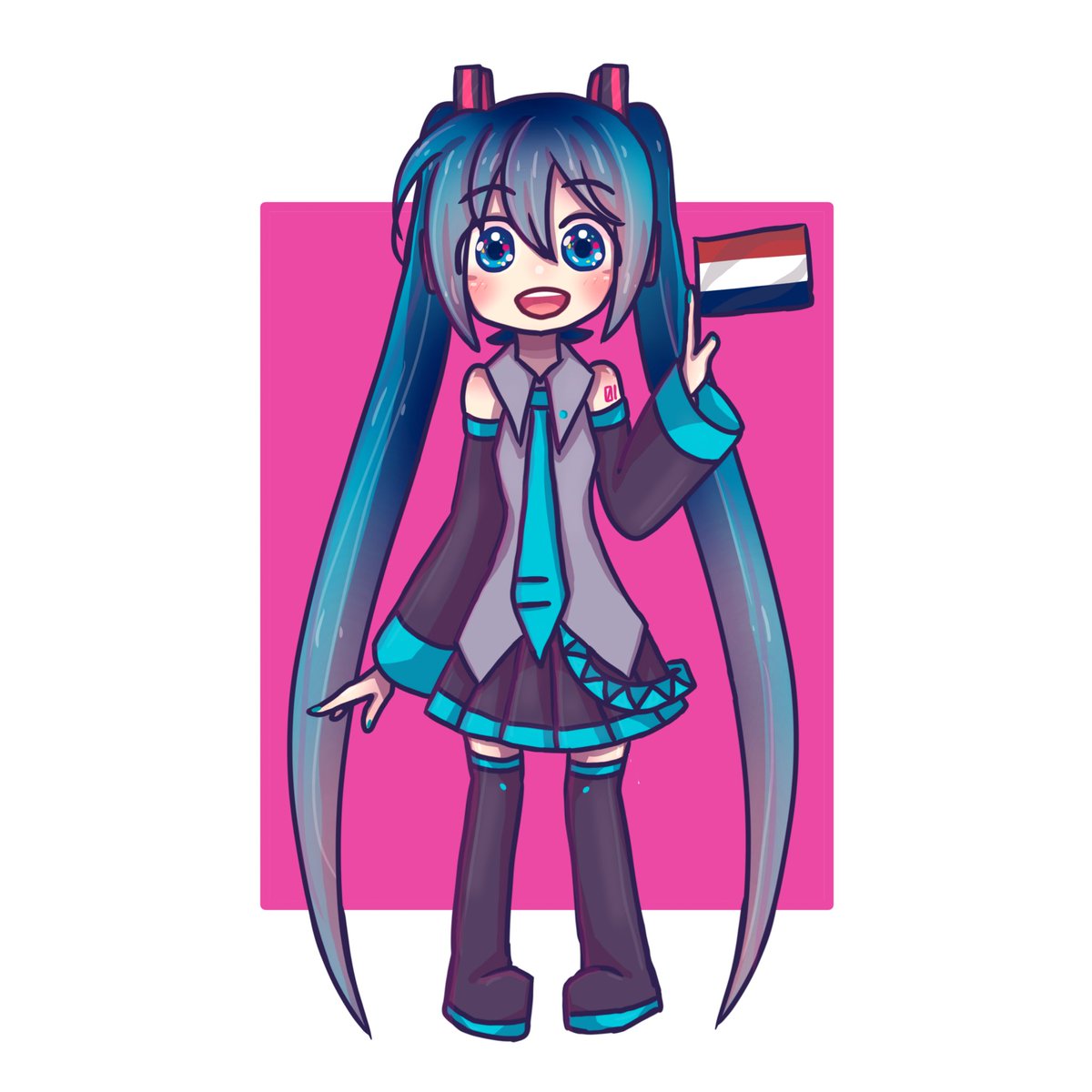 「Have fun at #MIKUEXPO2020 Amsterdam ~ 」|meekieのイラスト