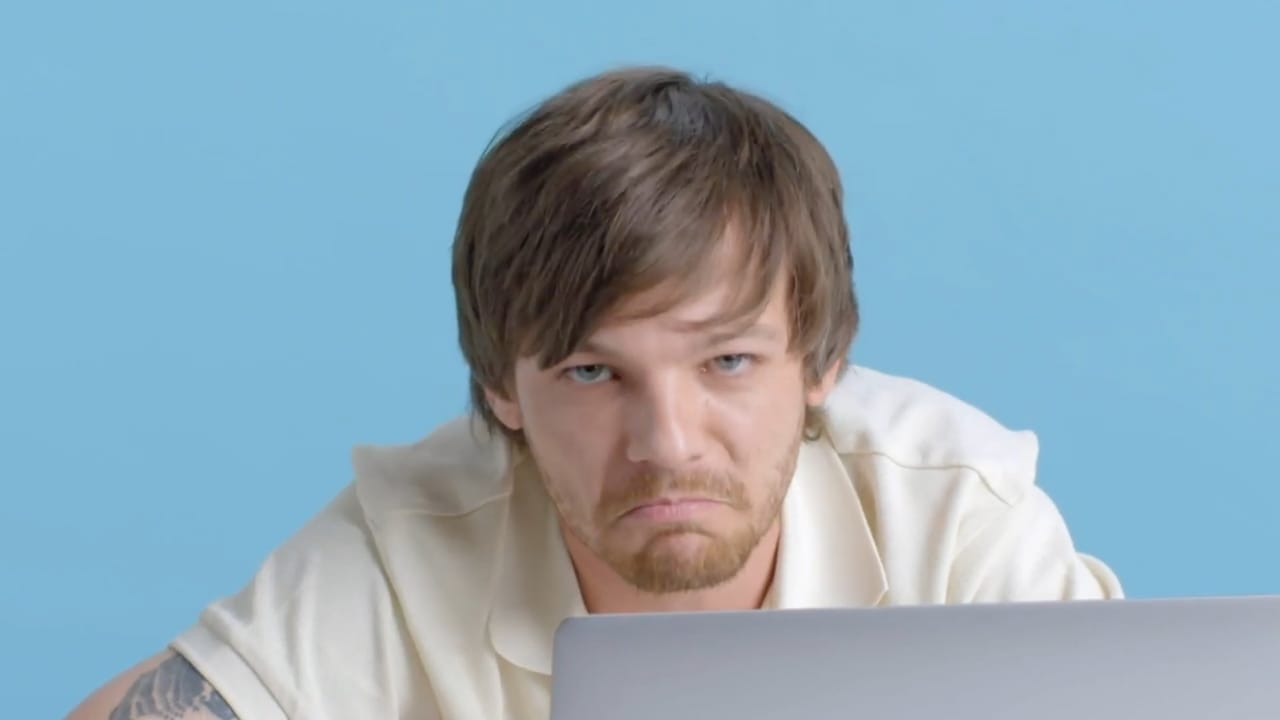 Louis Tomlinson Angry Face