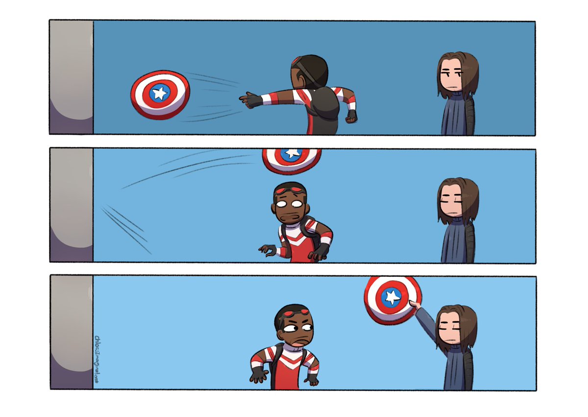 Third wheeling but with free food at least? #FalconAndWinte ...