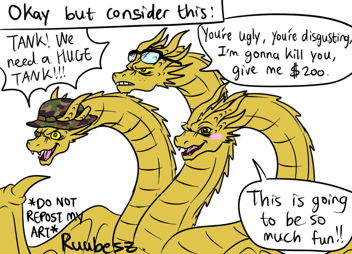 「Ghidorah's ded (1/2) #Godzilla #GodzillaKingOfTheMonsters #g」Ruubesz ...