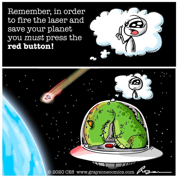 Dinosaur Asteroid Funny