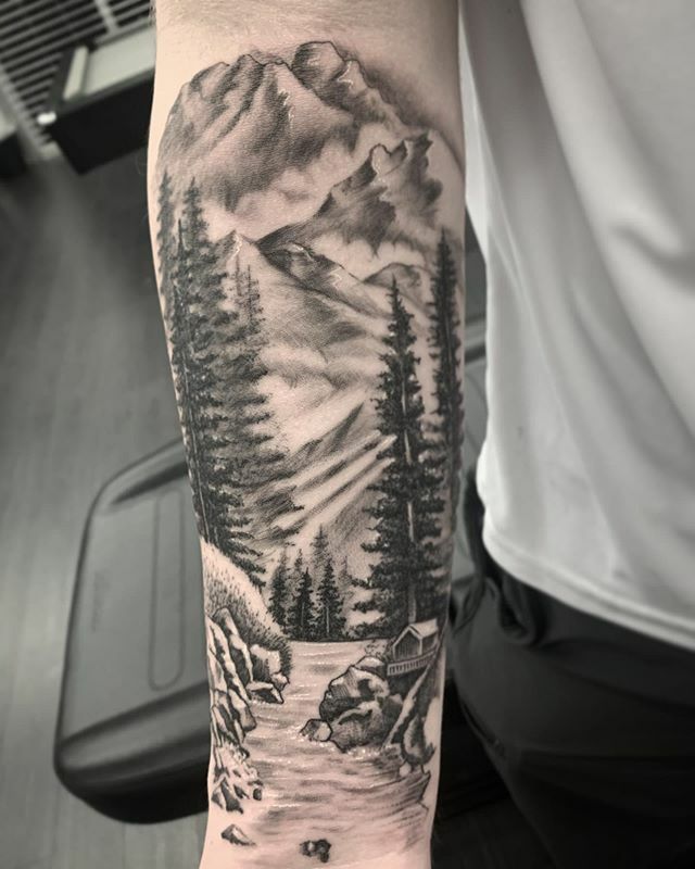 Mountain River Tattoo
