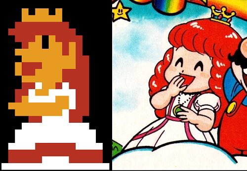 Princess Peach White Dress