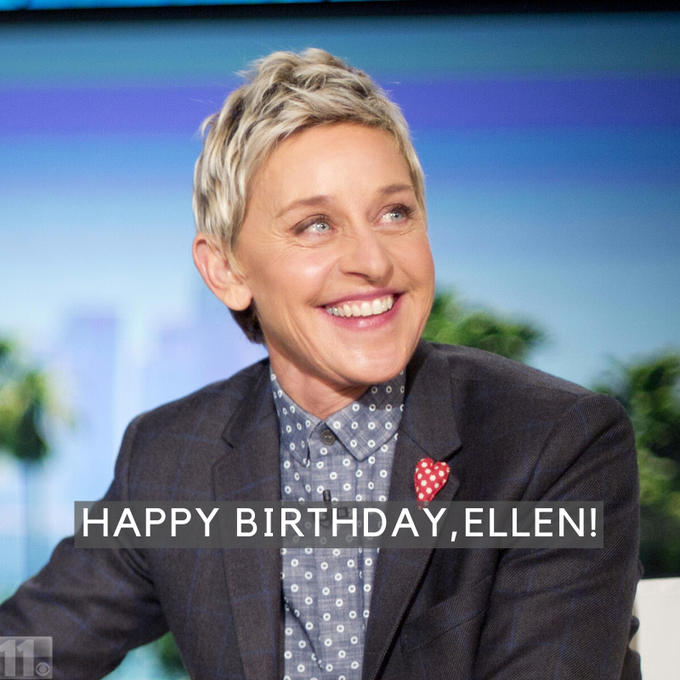 Ellen Degeneres's Birthday Celebration | HappyBday.to