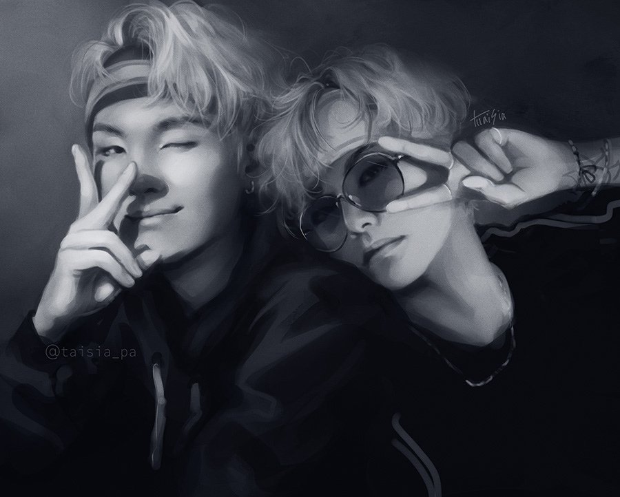 「Daegu bros @BTS_twt #taegi #SUGA #Kim」|Tai.Siaのイラスト