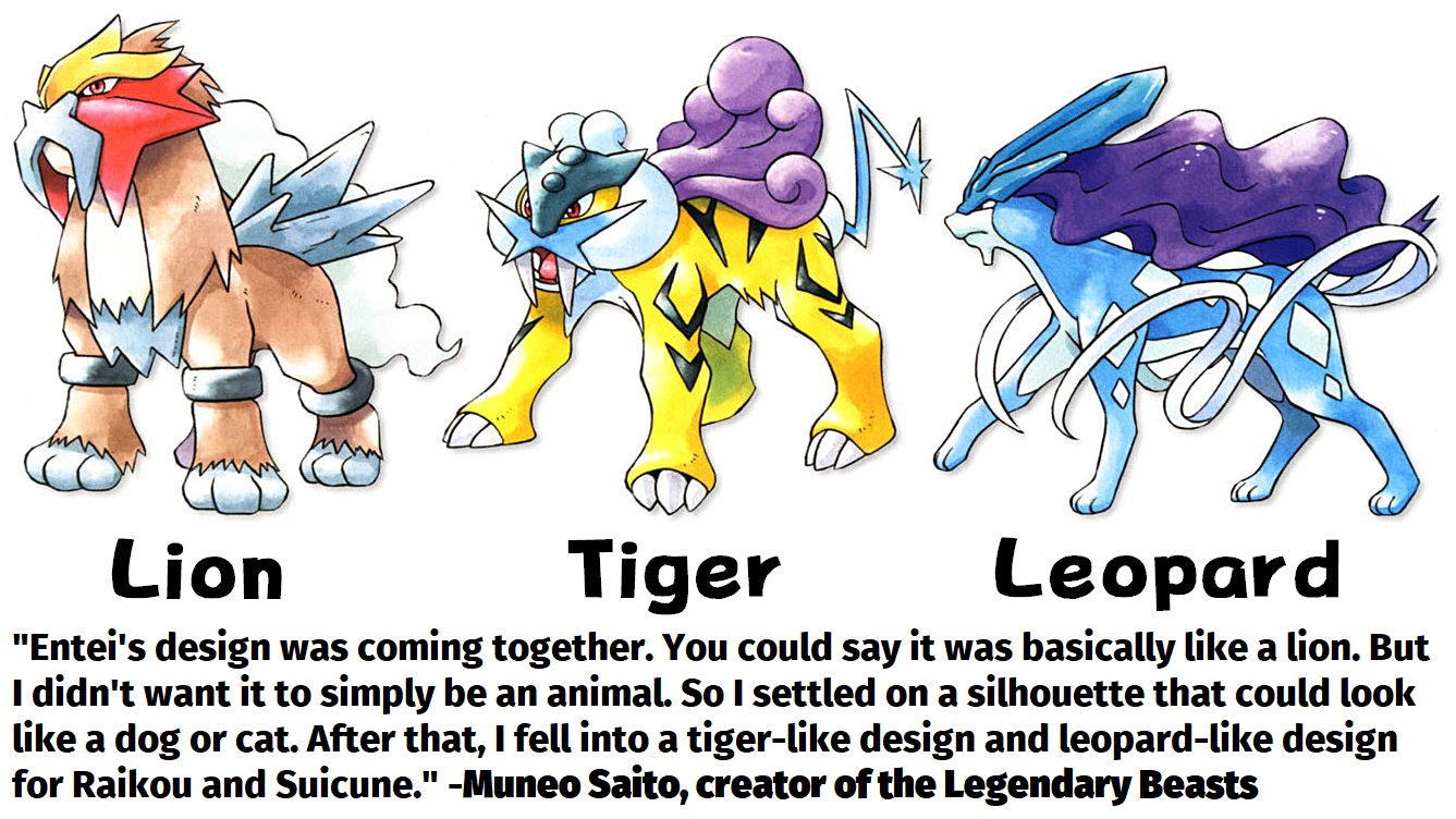 Are Entei Raikou And Suicune Dogs