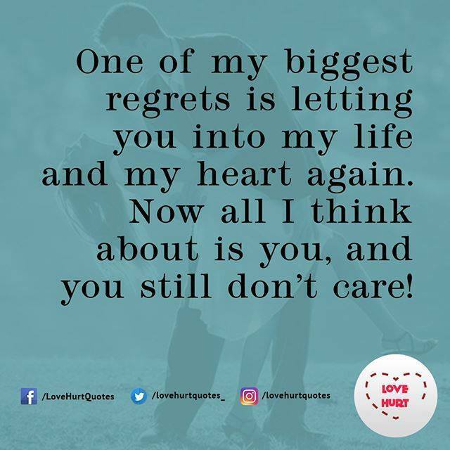 Regret Love Quotes Tumblr