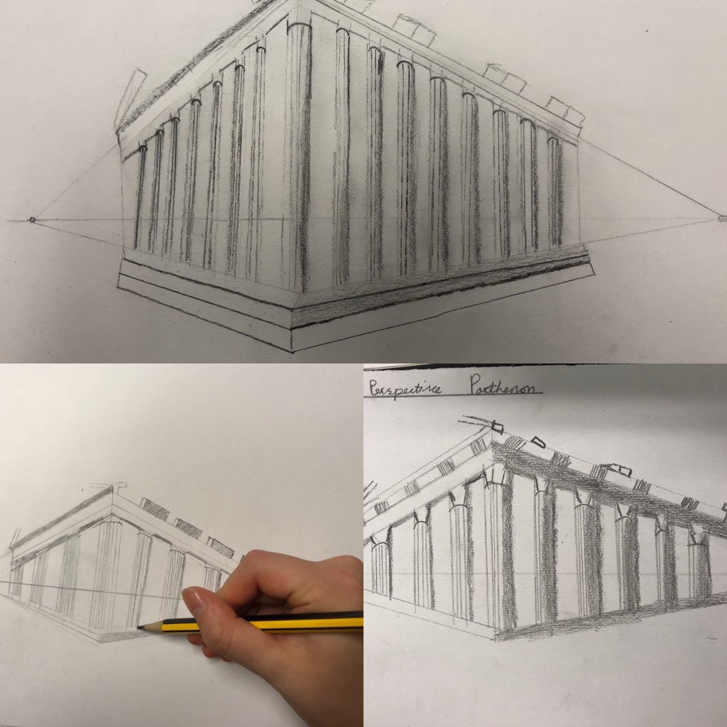 Parthenon Drawing